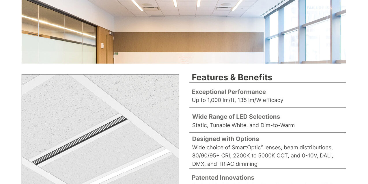 NANOSlot T-Bar Specification Guide - Xico Lighting